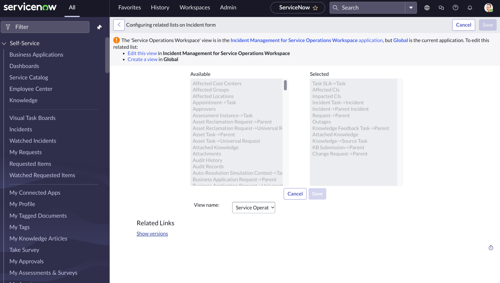 Editing Related Lists in Service Operations Workspace – DevMyDay ...