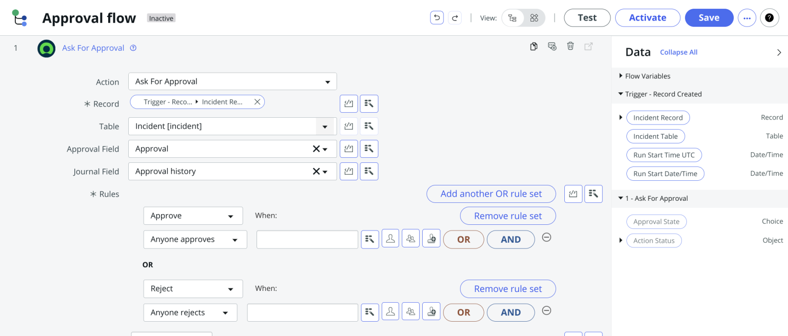 Flow approval/rejection not working – DevMyDay ServiceNow blog